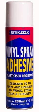 Stikatak - Vinyl Spray Adhesive (250ml) : Amazon.co.uk: DIY & Tools