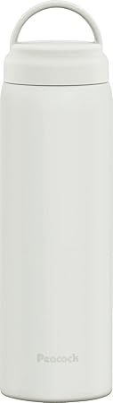 Amazon｜ピーコック 水筒 ステンレス ボトル スクリューマグボトル (ハンドル付き) 保温 保冷 600ml ホワイト AKZ-60 W｜水筒・マグボトル オンライン通販