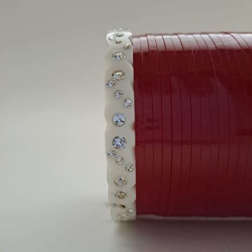 Buy DESIGNER BRIDAL CHURA/Arihant bridal chura | Maroon Color Chuda ...