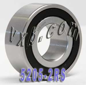 5205-2RS Angular Contact Sealed Bearing 25x52x20.6 Ball Bear : Amazon ...