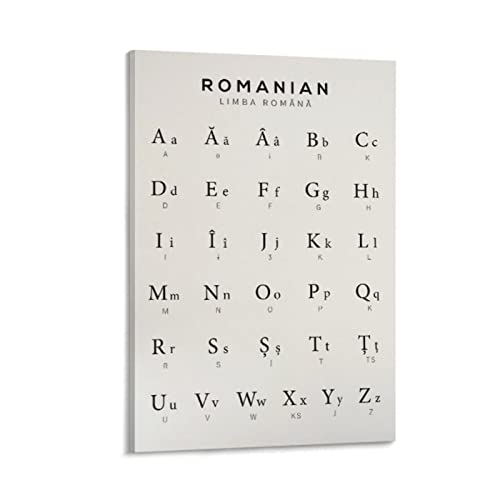 ALPTEC Education Posters Romanian Alphabet Chart Poster - Want It All