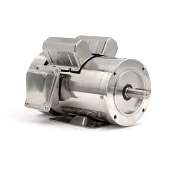 Leeson 191483.00 Washguard C Face Motor, 1 Phase, 145TC Frame, Rigid C ...