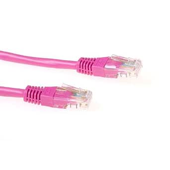 Amazon.com: ACT CAT5E U/UTP Pink 2.00M 6.6 ft Cat5e U/UTP (UTP) Rosa ...