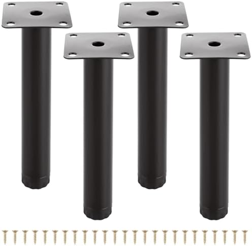 ASelected 15Cm Adjustable Furniture Legs Set of 4, Replacement Metal ...