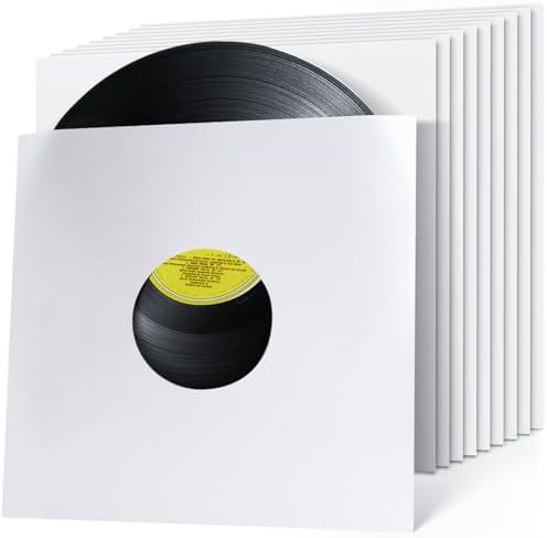 Amazon.com: VKheroKV 10PCS Vinyl Record Paper Sleeves Kraft Paper ...