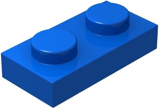 Amazon.com: Classic Blue Plates Bulk, Blue Plate 1x2, Building Plates ...