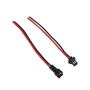 Electronic Spices 2 Pin Sm Jst Wire Connector 2.5mm Pitch Male and Female Pair 2517 Pair of 50 ...