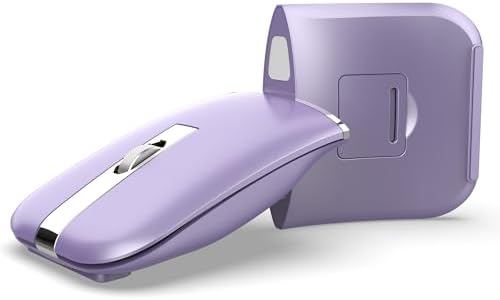 Amazon.com: HXMJ-Foldable Bluetooth Travel Mouse,Wireless Portable 2.4G ...