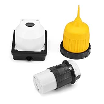 SRS 30Amp Weatherproof Power Socket Twist Lock Plug Inlet Female ...