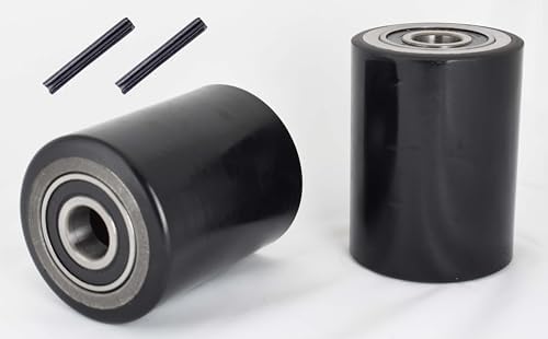 Pallet Jack/Truck Load Wheels Set (2 pcs) 3" x 3.75" with Bearings ID ...