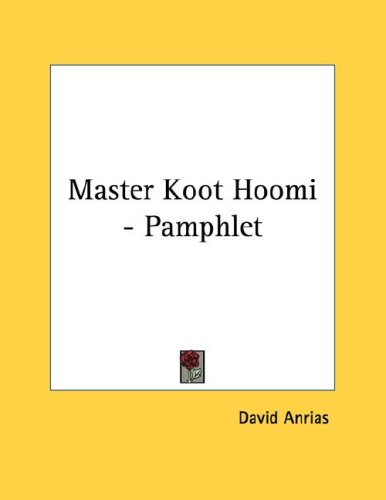 Master Koot Hoomi : Anrias, David: Amazon.in: Books
