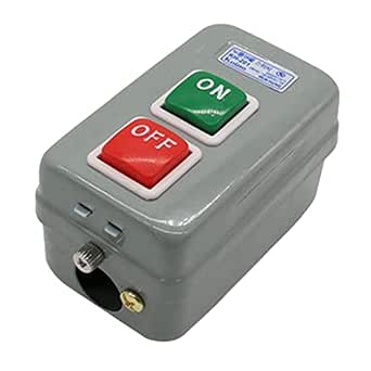 Transfer Push Button Switch Box On/Off 3P 15A/250V Electrical Switch KH ...