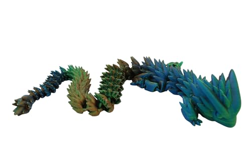 Amazon.com: Spiky Dragon Fidget Toy - Articulated Spiky Dragon (M, Tri ...
