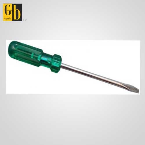 GB Tools Spring Steel Chrome Flat Type Screwdriver (300mm x 6mm) (Pack ...