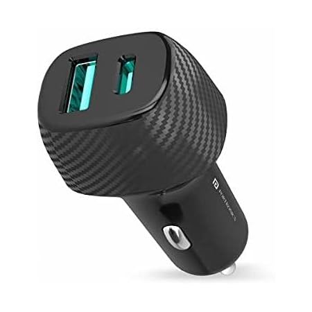 Portronics Car Power 6 36W Fast Car Charging Adapter with Dual Output ...