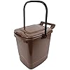 Large Compost Caddy - Brown - for Food Waste Recycling (23 Litre) - 23L ...