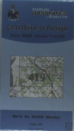 Amazon.fr - Carta Militar de Portugal (esc.1:25,000) nº 419 - MATA DO ...