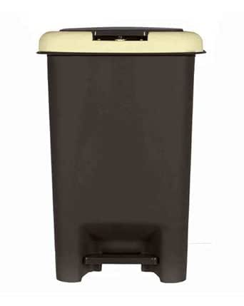 Press-Top Step-On Push & Paddle Dustbin With Easy Detachable Bucket Big ...