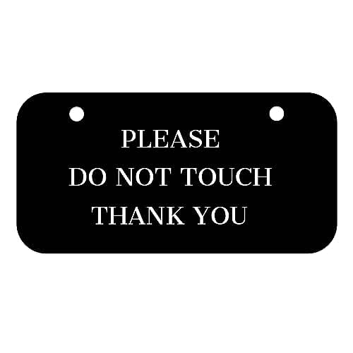 Amazon.com: Please Do Not Touch Sign Small, Warning Caution Metal ...