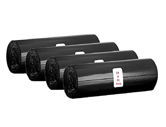 PNK Black Biodegradable Medium Garbage Bag - 19"x21" 4 Pack of 30 Pcs ...