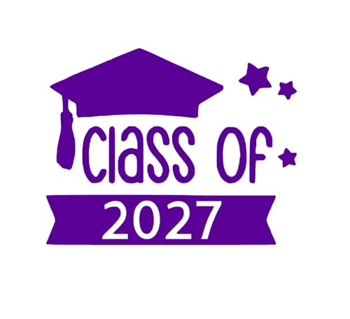 Amazon.com: Class Of 2027 Decal, Graduation Iron On Decal, DIY Craft ...