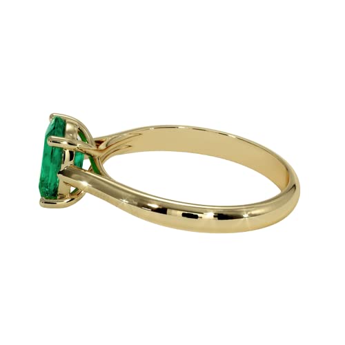 QUARA Gems Natural 5 Ratti Emerald Ring Original Certified Panna Ratan ...