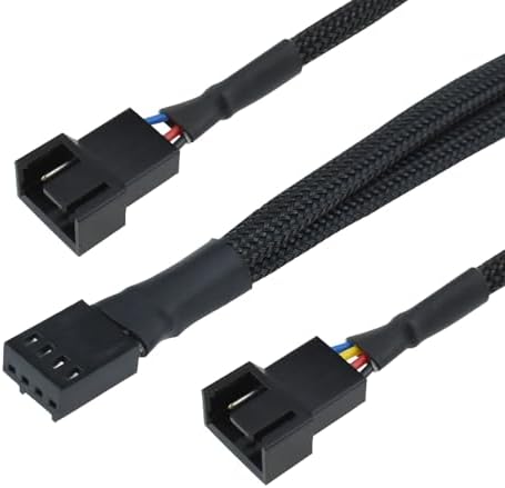 Amazon.com: Cable Matters 2-Pack 2 Way 4 Pin PWM Fan Splitter Cable - 4 ...
