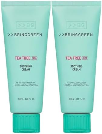 Amazon.com: BRING GREEN Tea Tree Cica Soothing Cream Plus 100ml [Double ...