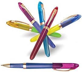 Montex Graphic Gold Triangular Ball Point Pen (Pack of 5) By DTL ...