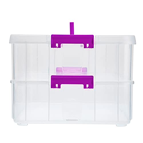 Snapklik.com : BTSKY 2 Layer Stack & Carry Box, Plastic Multipurpose ...