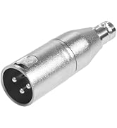 Amazon.com: QIANRENON XLR Male to Female Panel Mount Adapter - 3Pin ...