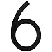 Hy-Ko Products FM-6/6 Floating House Number 6 (SIX), 6" High, Black ...