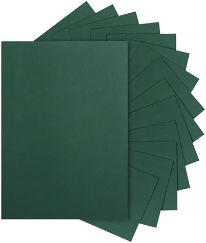 Amazon.com : Silunkia 28 Sheets Dark Green Cardstock 8.5 x 11 Crafts ...