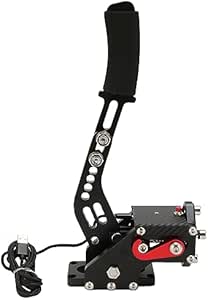 64 Bit USB Progressive Handbrake, 2 in 1 Sim Racing Game Handbrake with ...