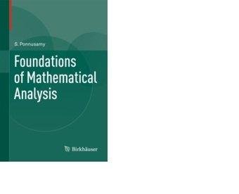 Amazon.com: Foundations of Mathematical Analysis: 9788132231264: S ...