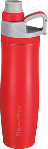Signoraware Renew Stainless Steel Vacuum Flask Bottle, 500ml, Red ...
