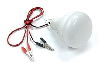 Buy ERH India (2 Pcs) 12v DC LED Bulb Light 9 Watt with Crocodile clips ...