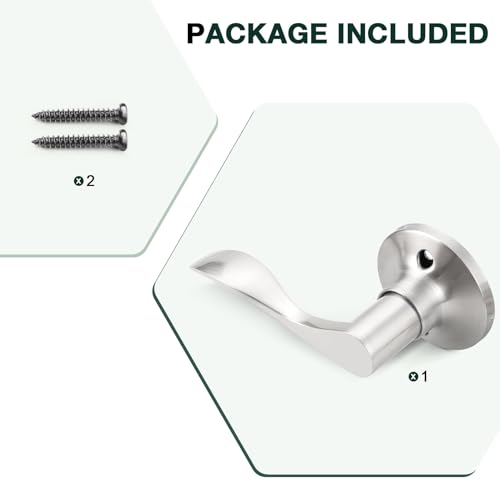 Snapklik.com : 4 Pack Single Dummy Door Levers Left Handed Brushed ...