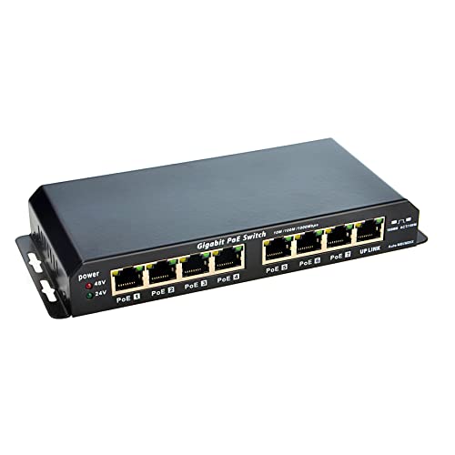 GPOES-8-7 Gigabit Network Switch – 8 Port PoE Switch/Home Network Hub ...
