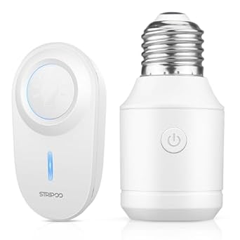 Remote Control Light Socket E26/E27 Bulb Base Holder, Wireless Light ...