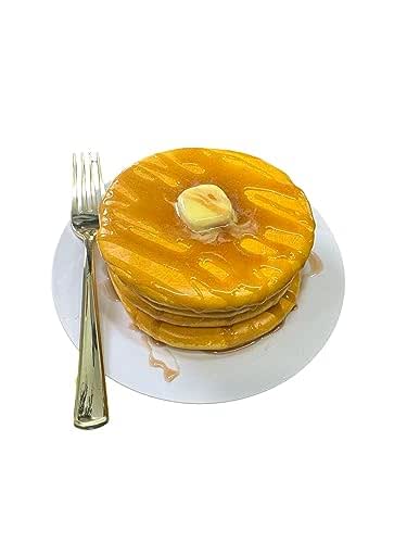 Amazon.com: Decorative Fake Pancake Stack with Faux Butter & Syrup ...