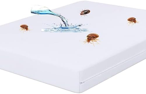 Single Bed Zipped Waterproof Mattress Protector Single with Zip Bed ...