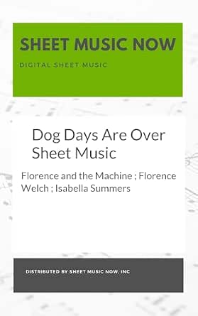 Dog Days Are Over Sheet Music eBook : Machine, Florence and the, Welch ...