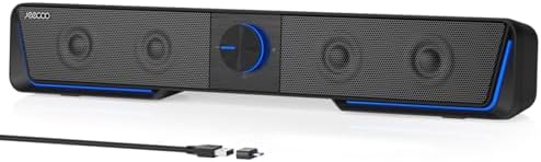 Amazon.com: Inwa Computer Speakers for Desktop PC, USB Monitor Speaker ...