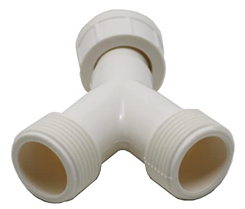 fiXte Washing Machine Dishwasher Hose Plasitc Y Piece Inlet Splitter ...