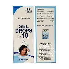 Buy SBL Drops No 10 Hot flashes (30ml) | Pack of 2 Online at Low Prices ...