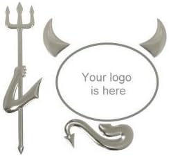 3D Chrome Devil Demon Sticker Decal Emblem with 3M self-adhesive tape ...
