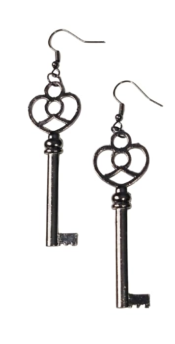Amazon.com: Sharron Renée DHARK RHED Antique Skeleton Key Earrings ...