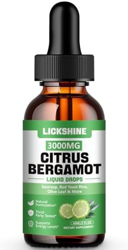 Amazon.com: lickshine 1 Pack 3000mg Citrus Bergamot Liquid Drops - High ...