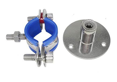 Snapklik.com : Stainless Steel Wall Mount Ceiling Mount Pipe Supports